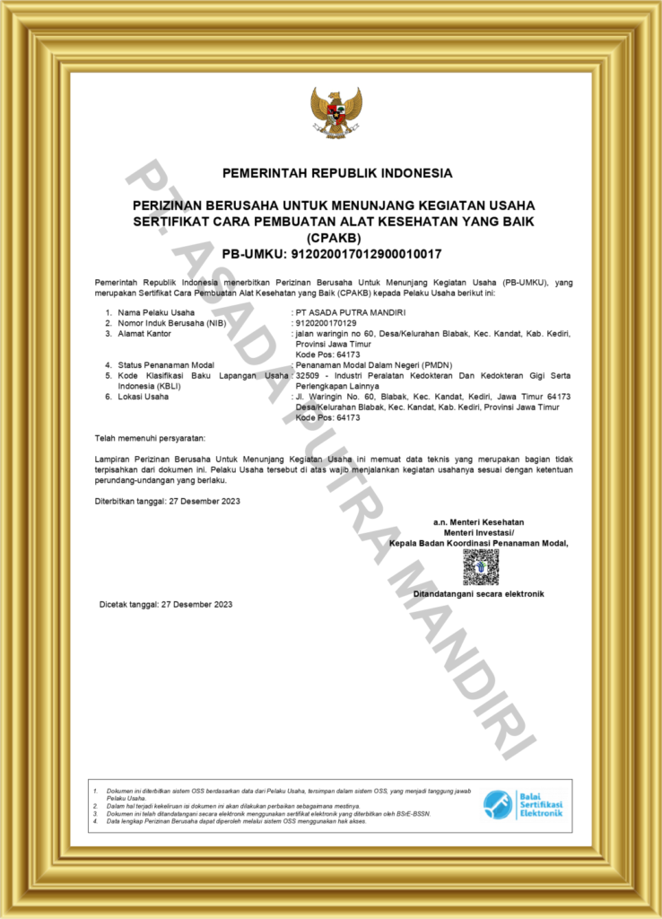 legalitas - PT. ASADA PUTRA MANDIRI